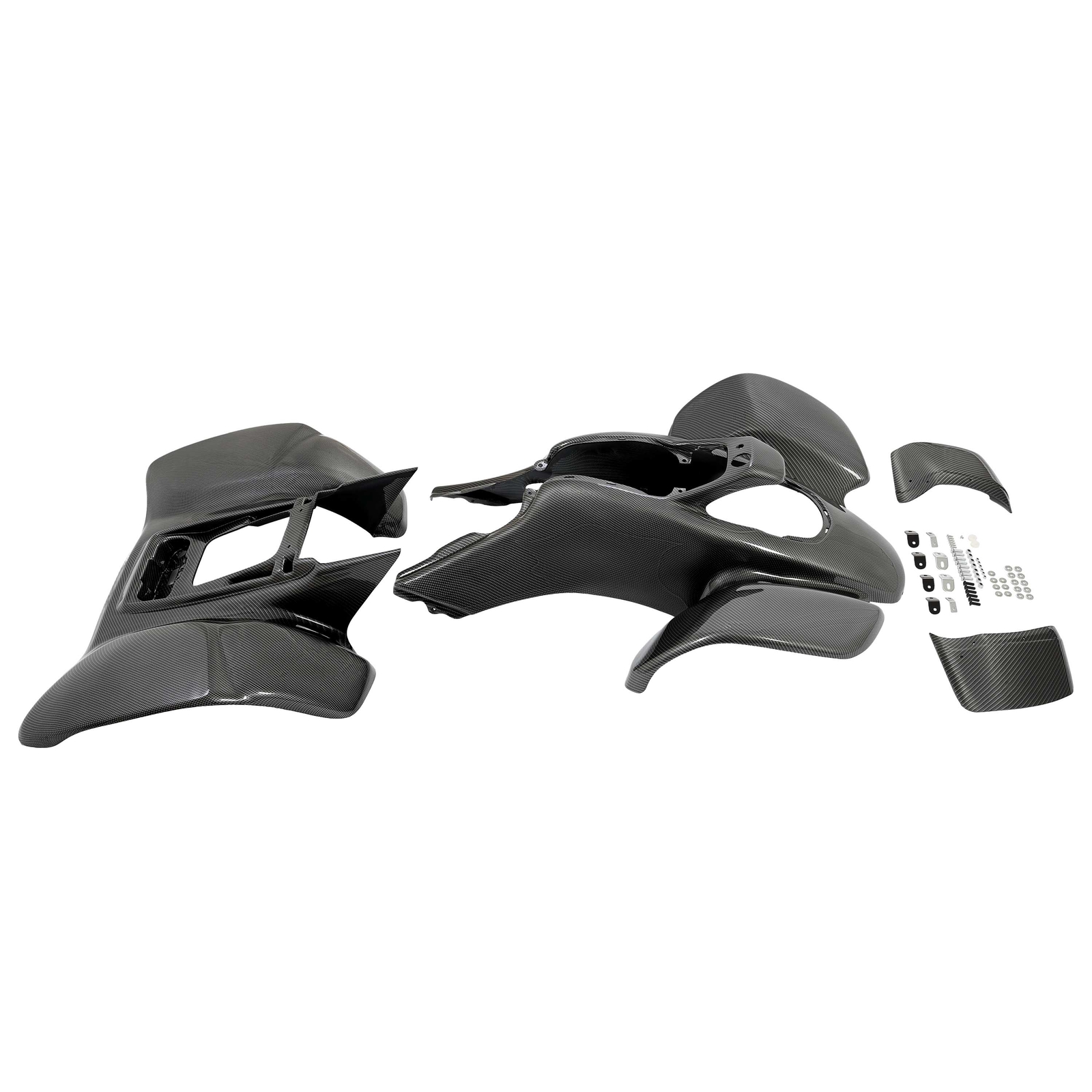 For Honda TRX 400EX 99-04 Carbon Fiber Style Front and Rear Fender ...