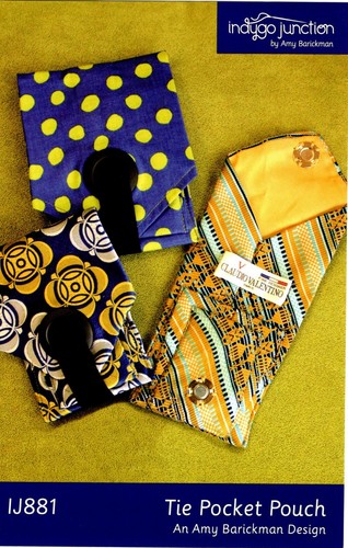 Tie Pocket Pouch Sewing Craft Pattern & Grommets by Indygo Junction ...