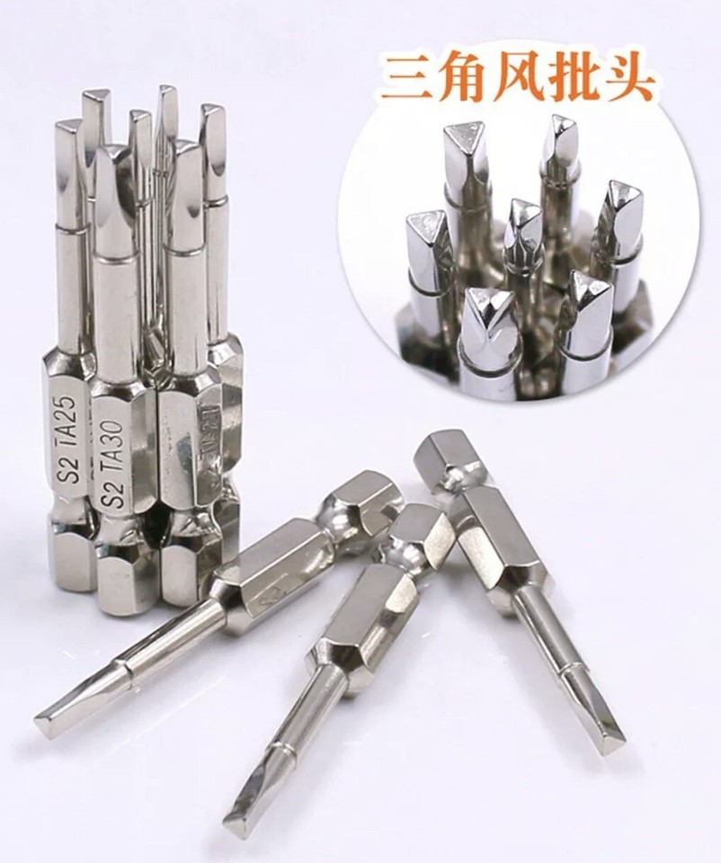 6PCS Triangle Head Security Screwdriver Tool Triangular for Bit Toys 1/ ...