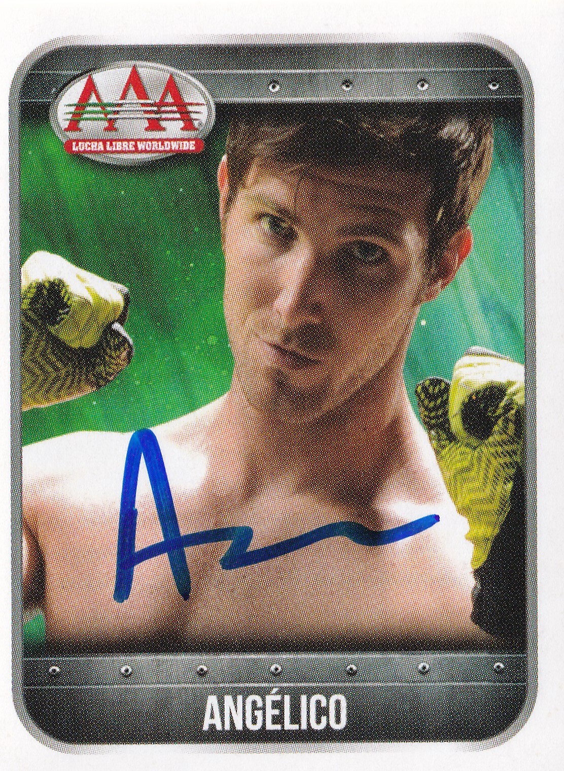 ANGELICO SIGNED 2016 PANINI LUCHA LIBRE AAA STICKER CARD #128 AEW ...