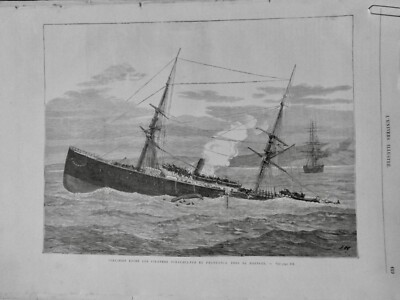 1876 England Dover Strathclyde Franconia Train Post 2 Old Newspapers | eBay