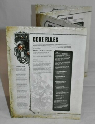8th edition - 40K Core Rules Book Warhammer Rulebook Quick Reference ...