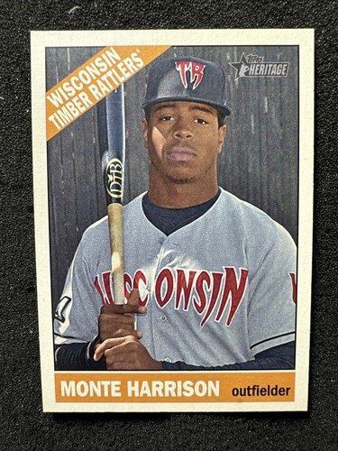 MONTE HARRISON #35 2015 Topps Heritage Minor League Edition QTY Rookie ...