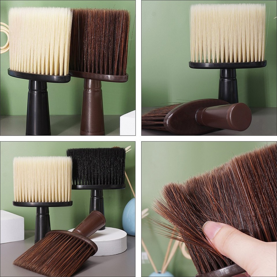3 Pcs Broken Hair Sweep Brush Stylist Dusting Salon Duster Barber | eBay UK