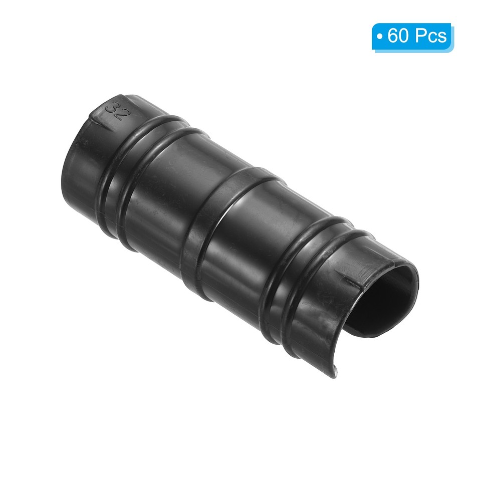 60Pcs 1 1/4" 32mm Greenhouse Snap Plastic Greenhouse Clamp Clip Tube ...