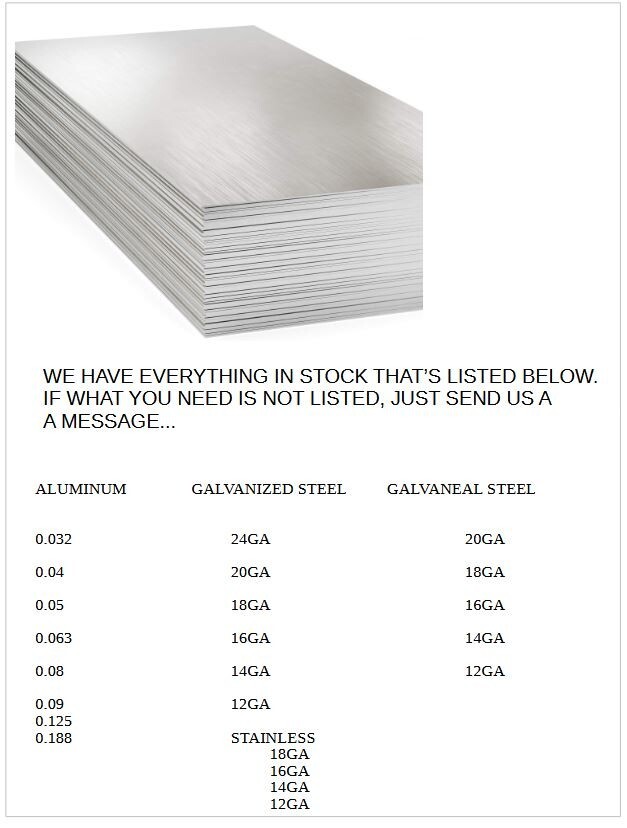 1/16" .060 Aluminum 5052 Sheet Metal Plate stock. "BEST PRICES ON EBAY ...