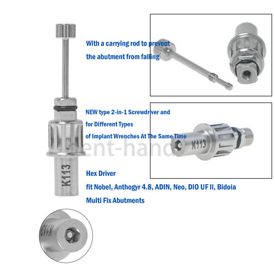Dental for Nobel Biocare NEO Screwdriver Multi-unit Abutment Driver ...