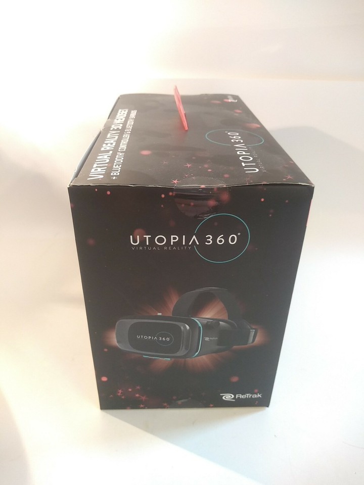Utopia 360° Virtual Reality VR Headset with Bluetooth Earbuds ...