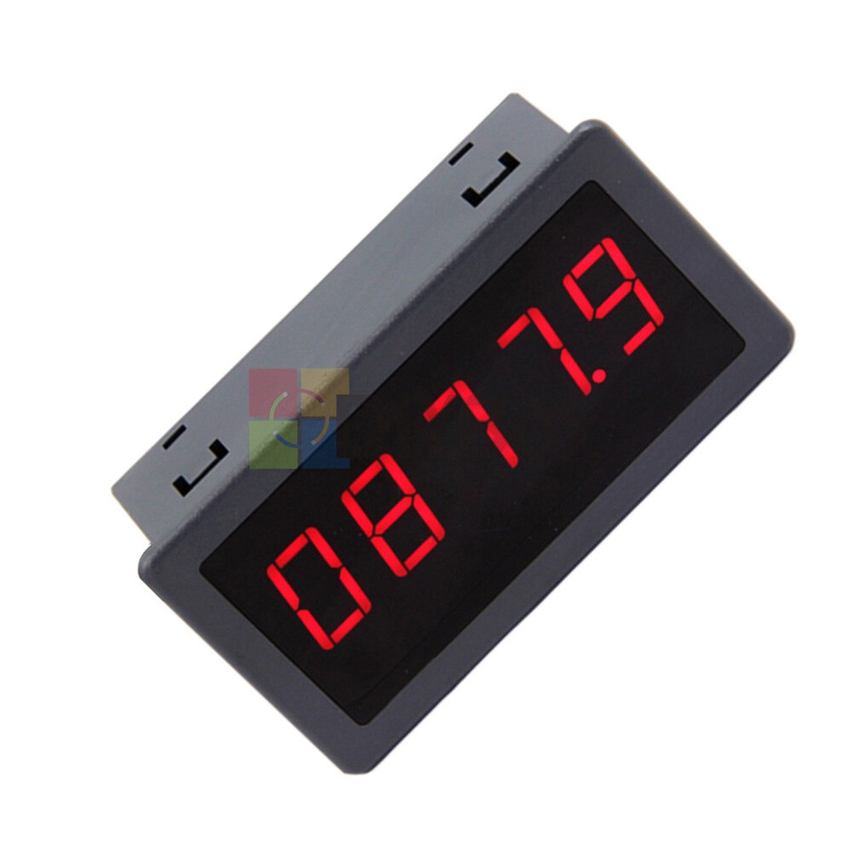 5166FR Frequency Meter 5-Digit Red Tachometer Switch Speed Counter DC 5 ...