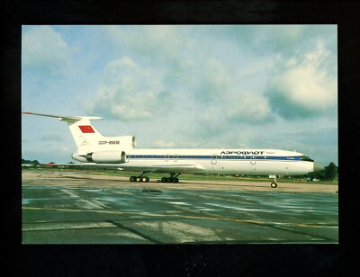 Aviation Airplane Airline postcard T.A.S. 023 TU154M Aeroflot | eBay
