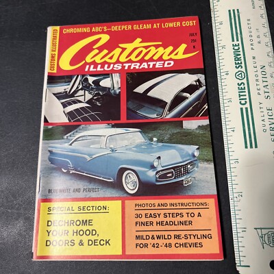 Vintage Early Automobile Hot Rod Custom Magazine July 1961 Customs ...