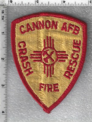 Cannon Air Force Base Fire-Crash-Rescue (New Mexico) Shoulder Patch | eBay
