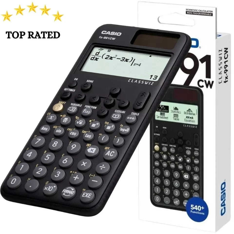 Casio FX-991CW Advanced Scientific Calculator A/AS Level Maths NHD 540 ...