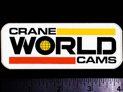 CRANE WORLD CAMS - Original Vintage 1970's 80’s Racing Decal/Sticker | eBay