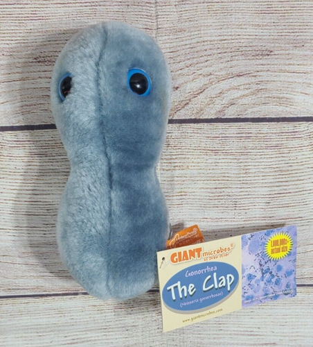 Giant Microbes Plush The Clap Plush Figure Toy Gray STD Health ...