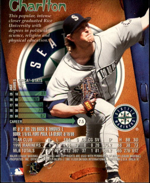 1997 (MARINERS) Circa #190 Norm Charlton | eBay