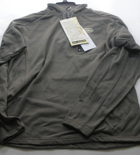 Drake Waterfowl 2040MUD-S Mud MST Breathlite Quarter-Zip Shirt Jacket ...