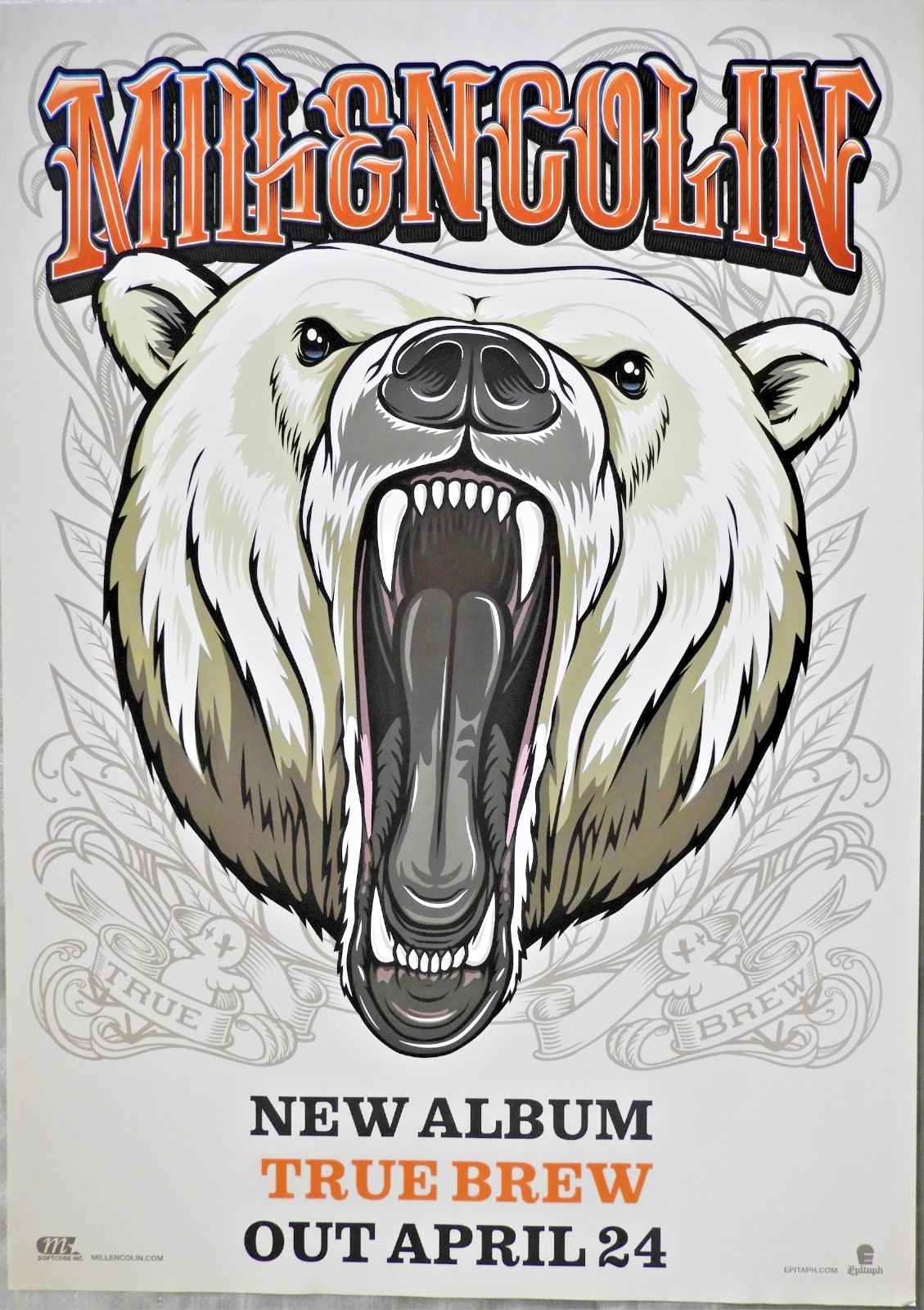 MILLENCOLIN 2015 True Blue ORIGINAL A2 Promo Poster Skate Punk | eBay ...