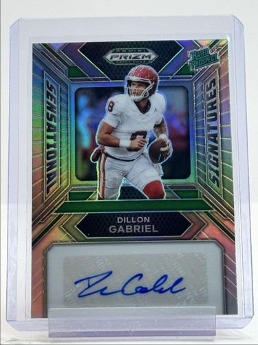 DILLON GABRIEL 2024 PRIZM DRAFT SENSATIONAL SIGNATURES SILVER AUTO ...