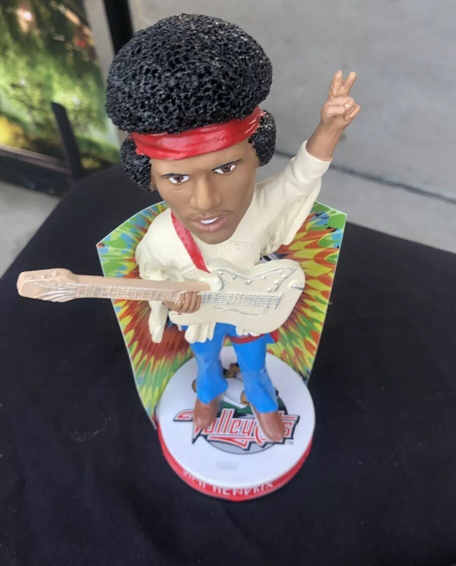 2019 Tri City Valleycats Jimi Hendrix Bobblehead SGA 1969 Woodstock ...