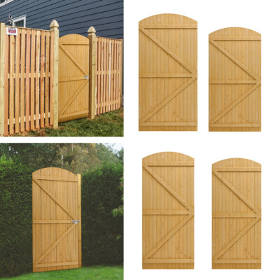 Pine Wood Large Home Garden Wood Gate Wooden Gate Pedestrian Gate | eBay UK