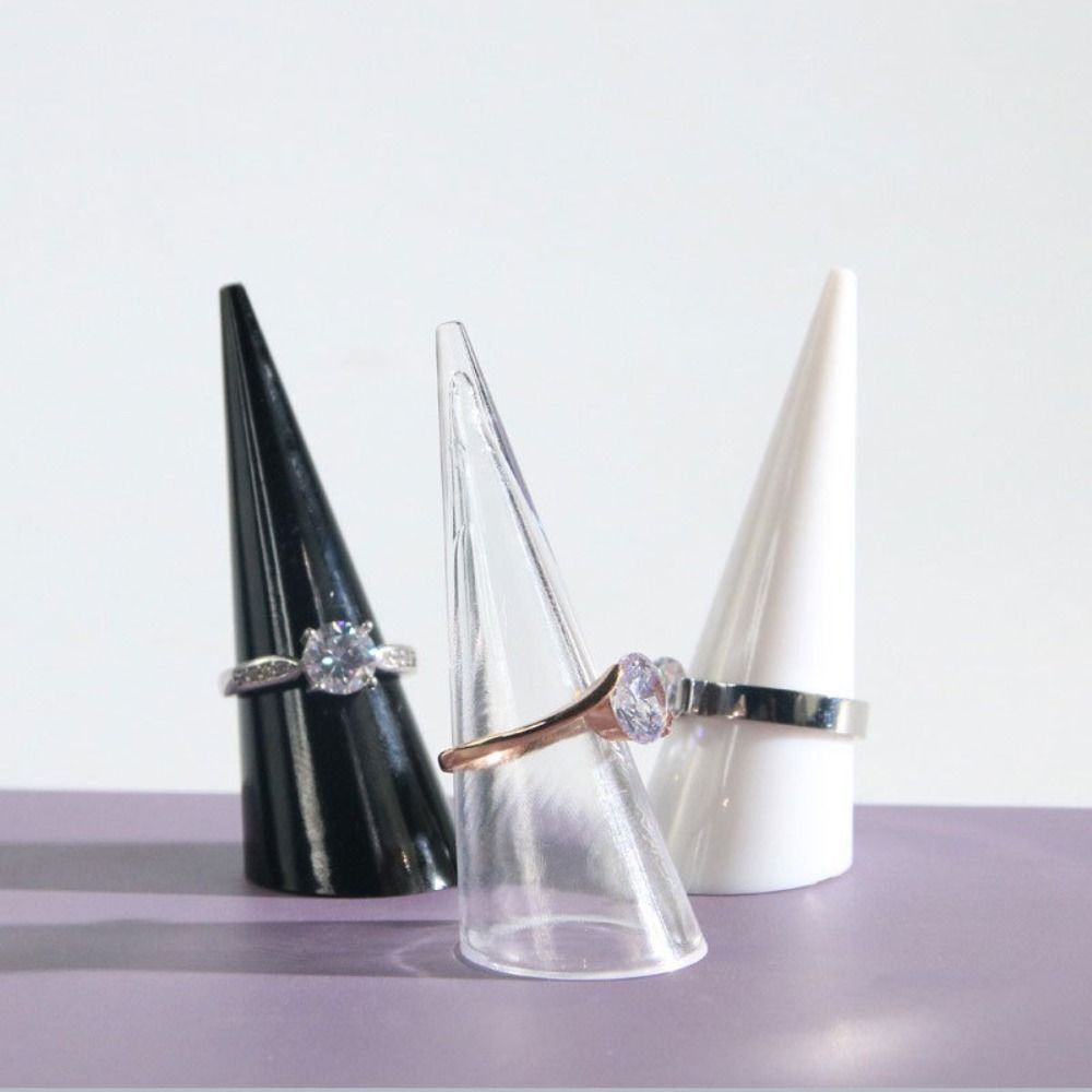 Plastic Conical Ring Holder Acrylic Ring Display Stand | eBay