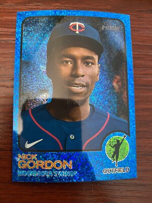 2022 Topps Heritage High Number Chrome Nick Gordon Blue Sparkle #599 | eBay