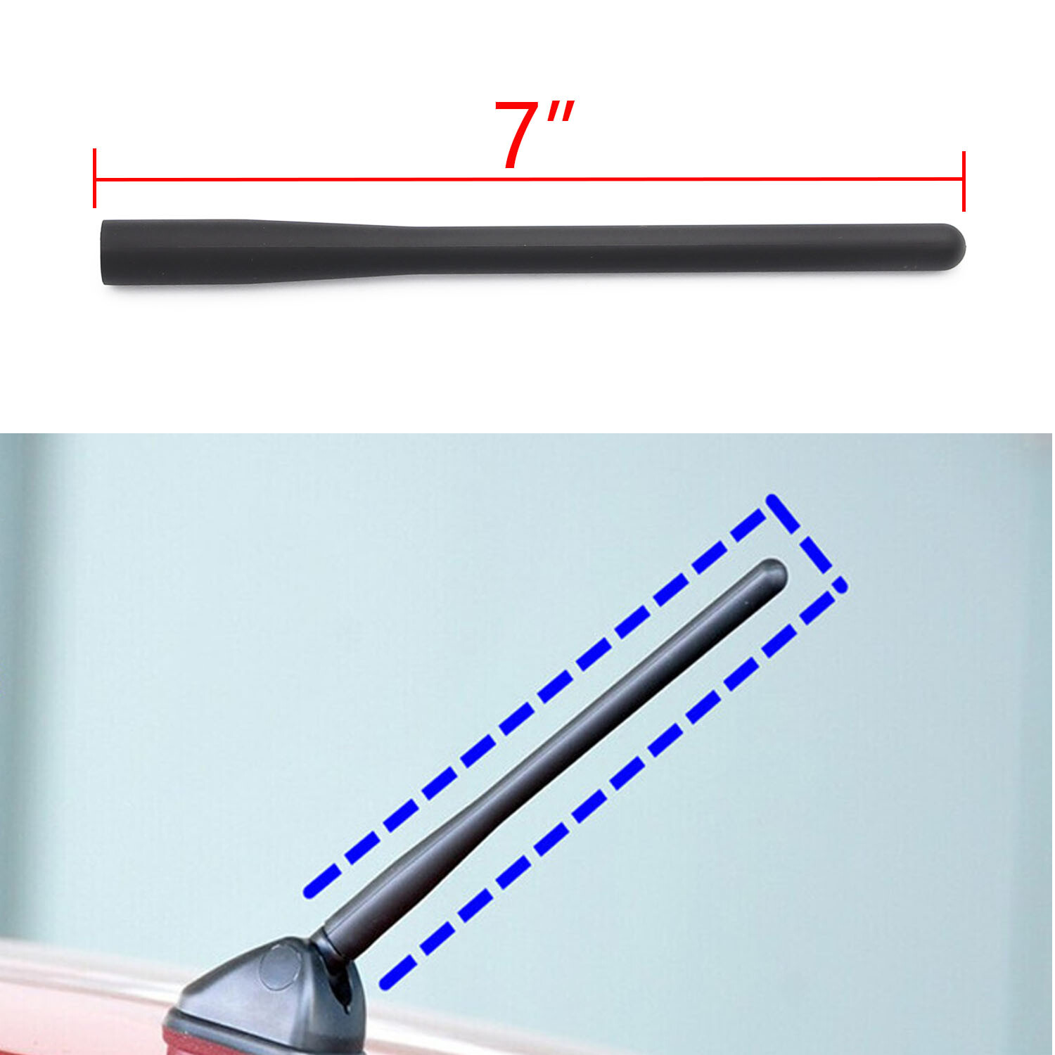 NEW New Roof AM/FM 7" Antenna Mast Fits for Mitsubishi Lancer Outlander ...