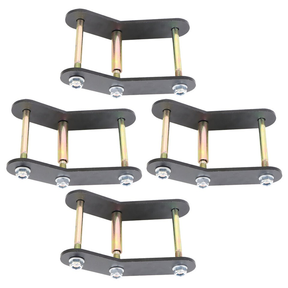 Set of 4 Shackles 1.5" Front + Rear Level Lift Kit For Jeep Wrangler YJ ...
