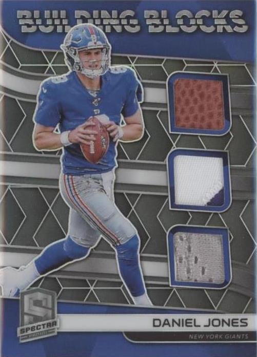 2019 Panini Spectra - Building Blocks Daniel Jones #BB4 /99 (MEM, RC ...