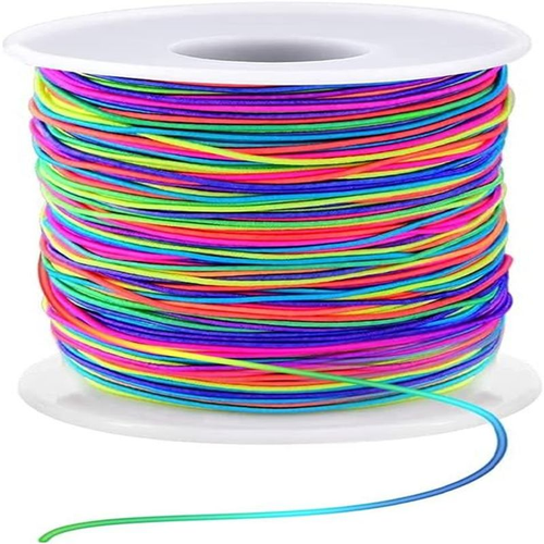 1mm Stretchy Bracelet String, Sturdy Rainbow Elastic String ...