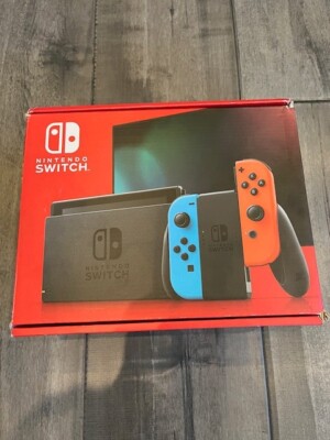 NEW Nintendo Switch Red Blue Joy Cons 32GB V2 Gaming Console | eBay