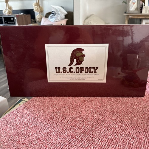 NEW Sealed Vtg 1989 U.S.C.opoly USC Southern Cal Monopoly Style Board ...