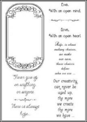 PHIL MARTIN Sentimentally Yours QUOTES OF INSPIRATION A5 Clear Stamp ...