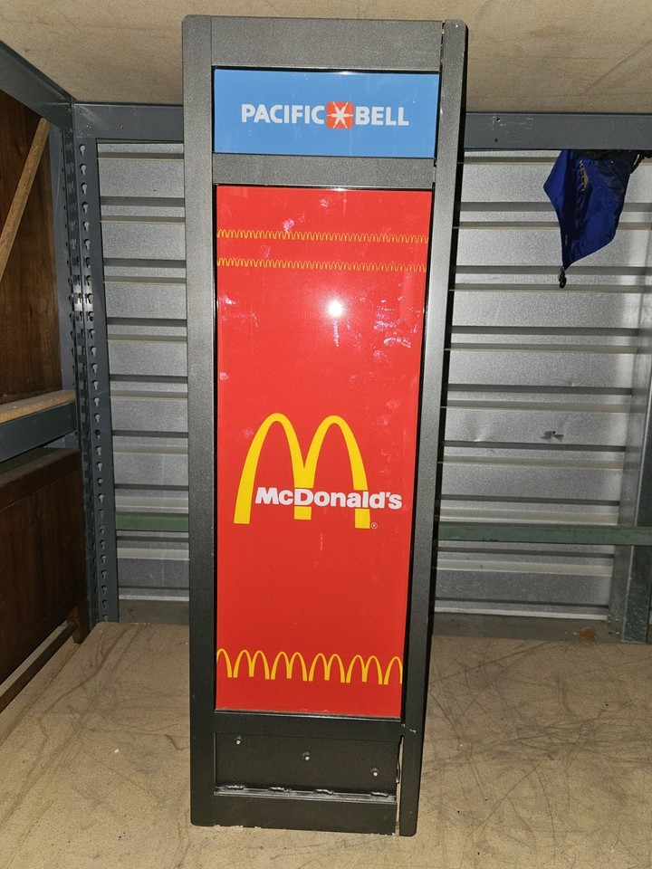 Rare MCDONALDS Pacific BELL Vintage Payphone ENCLOSURE Telephone New ...