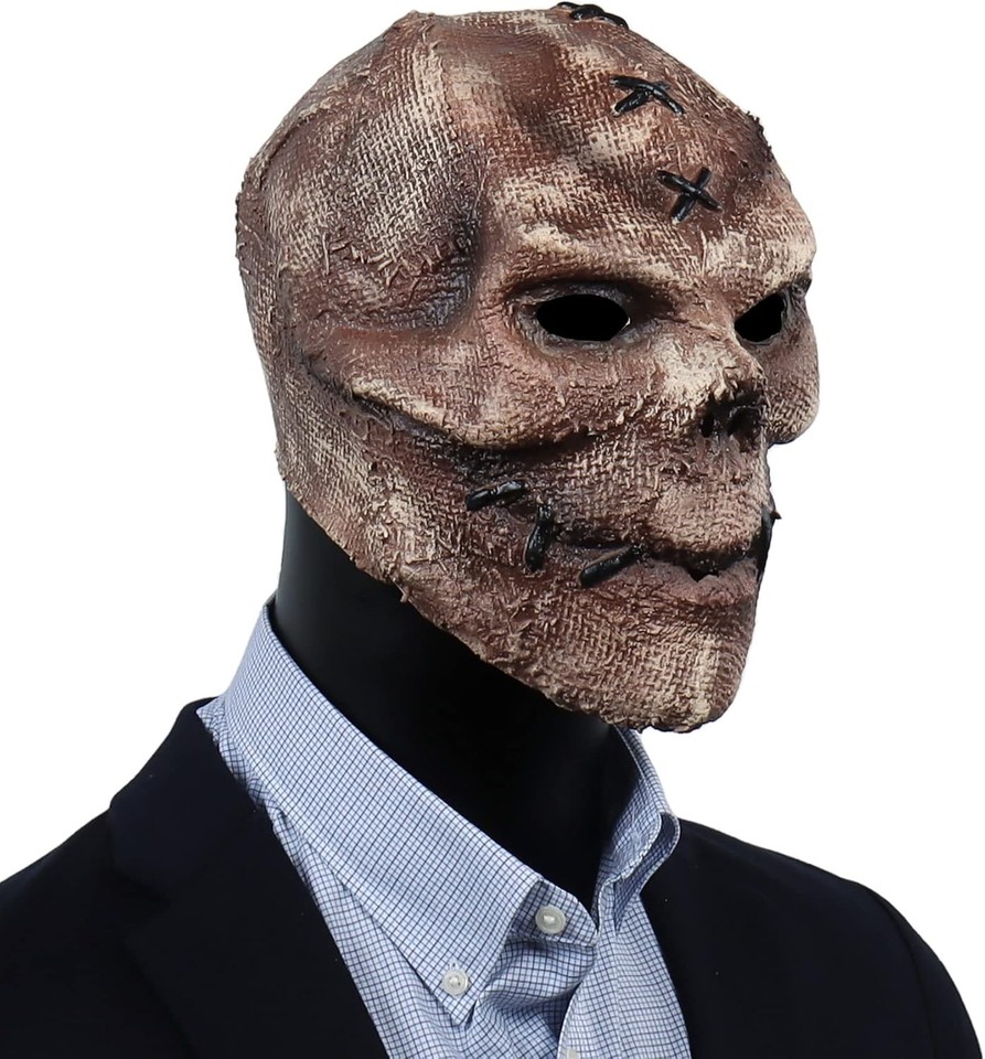 Creepy Full Head Skull Mask Halloween Scary Latex Helmet for Cosplay ...