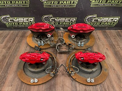 2018 Nissan 370Z Nismo Front Rear Brake Calipers Rotors W Brake Lines ...