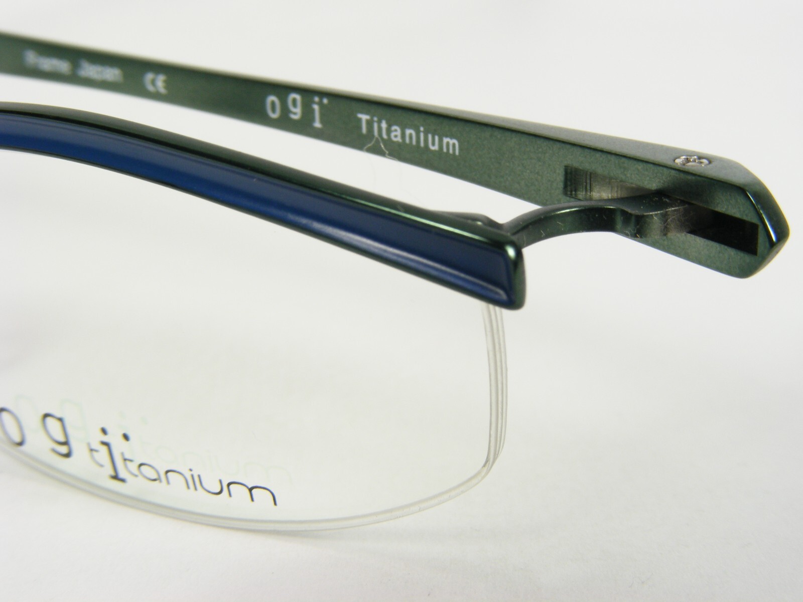 Ogi Titanium MOD 5409 1114 BLUE /GREEN EYEGLASSES GLASSES 51-19-140mm ...