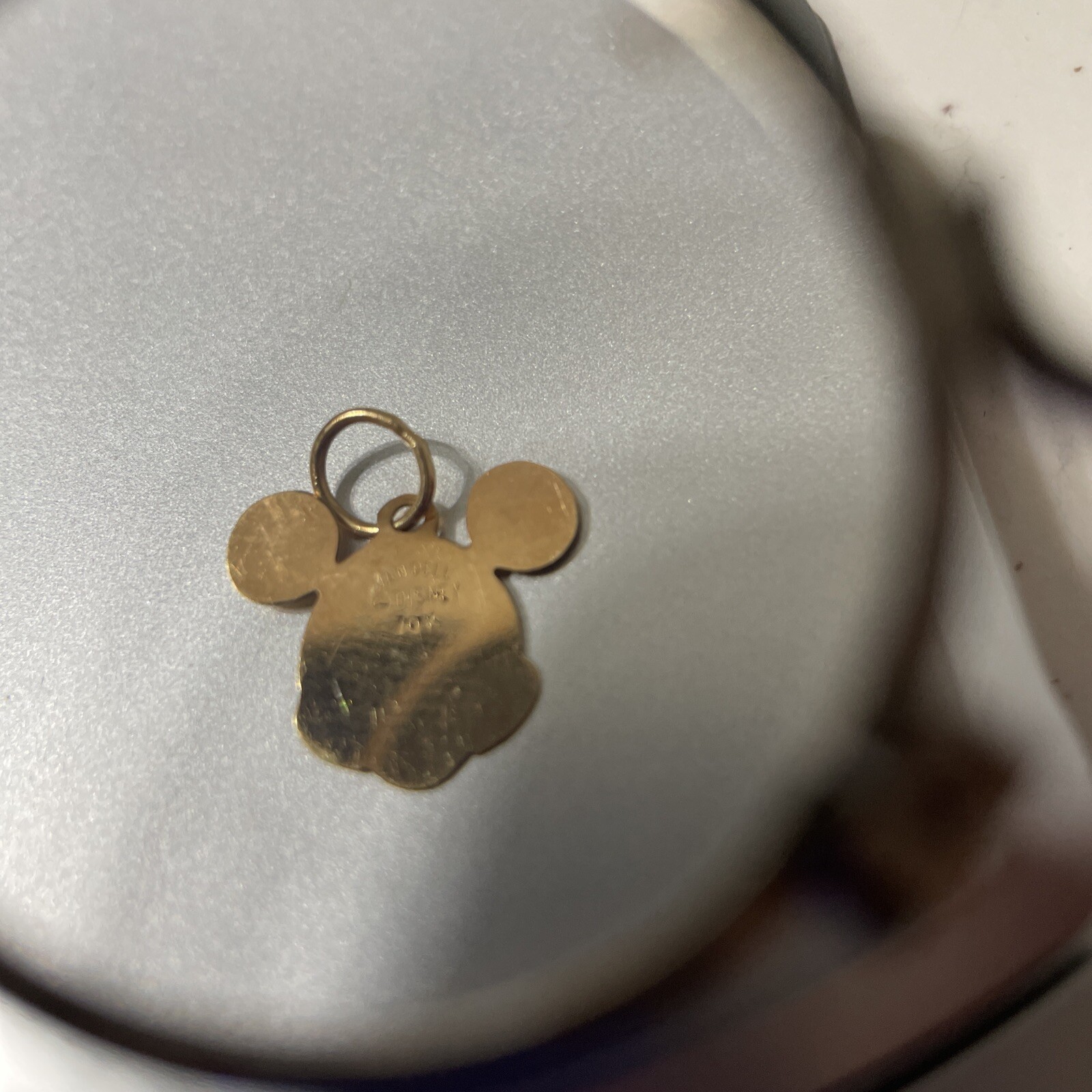 RARE Vintage Mickey Mouse Face Disney 10k Yellow Gold… - Gem