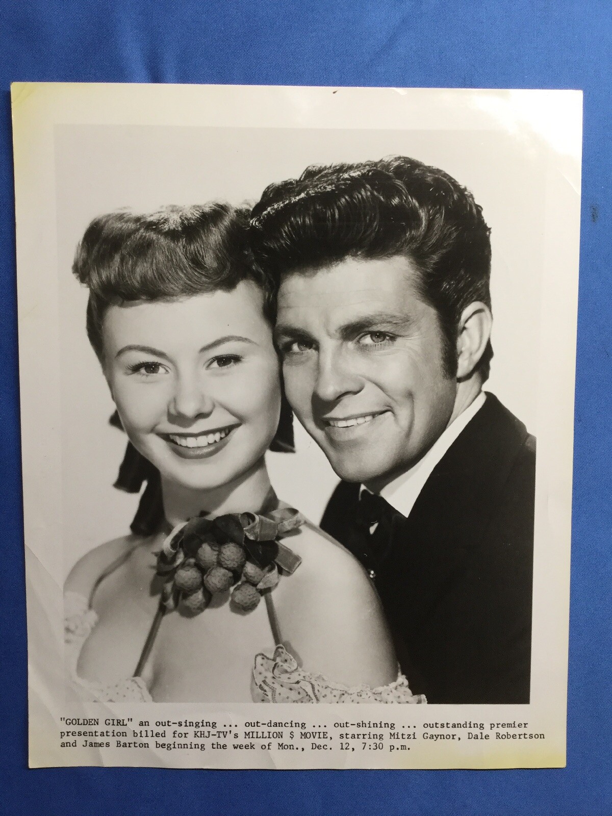 Press Photo Mitzi Gaynor Dale Robertson In Movie Million $ Movie ...