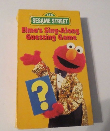 CTW ~ SESAME STREET ~ ELMO'S SING-ALONG GUESSING GAME ~ VHS ~ 1+ SHIP ...
