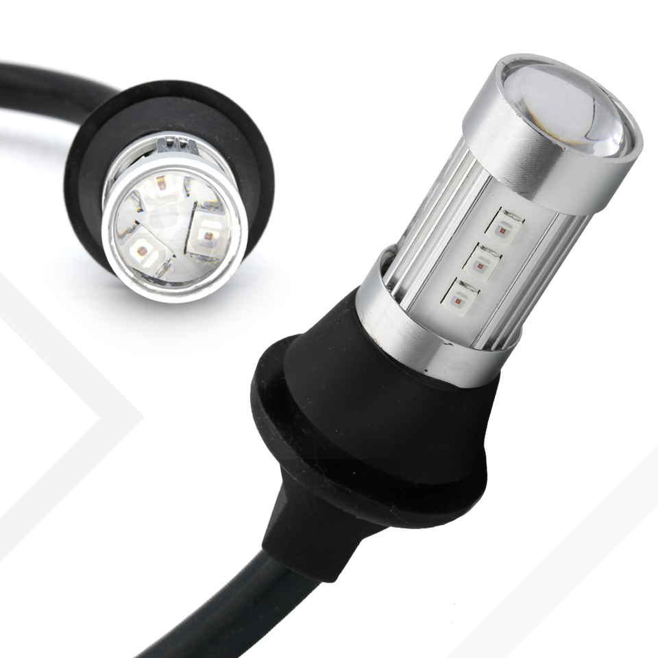 Syneticusa: 3157/3057K Turn Signal Brake Tail Bright Red 15-LED Pair ...