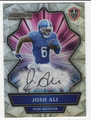 JOSH ALI 2022 WILD CARD ALUMINATION COLLEGE FOOTBALL ROOKIE AUTO | eBay