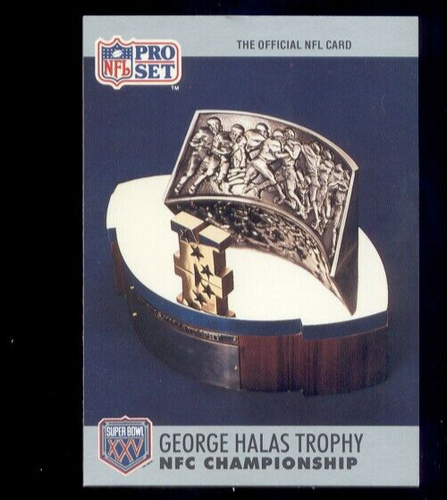 1990 Pro Set Buick GEORGE HALAS TROPHY Super Bowl XXV Card Rare JOE ...