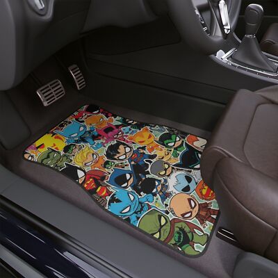 Superhero Car Floor Mats - Fun, Durable Auto Mats, Hero-Themed Gifts ...