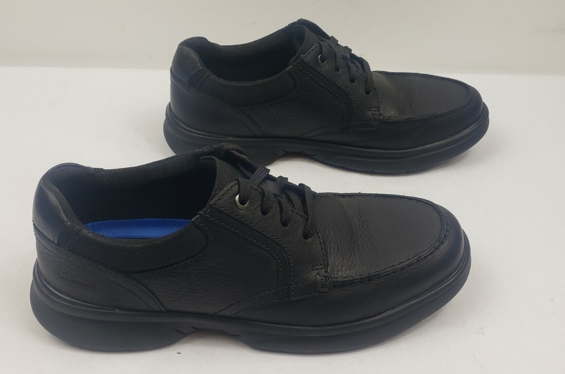 Clarks Mens 11 Black Leather Dress Shoes Slip on Loafers 14885 for sale ...