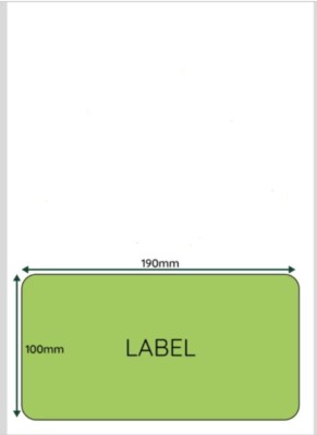 Labels A4 Single Integrated Label, Address Labels, Self Adhesive – 100 ...