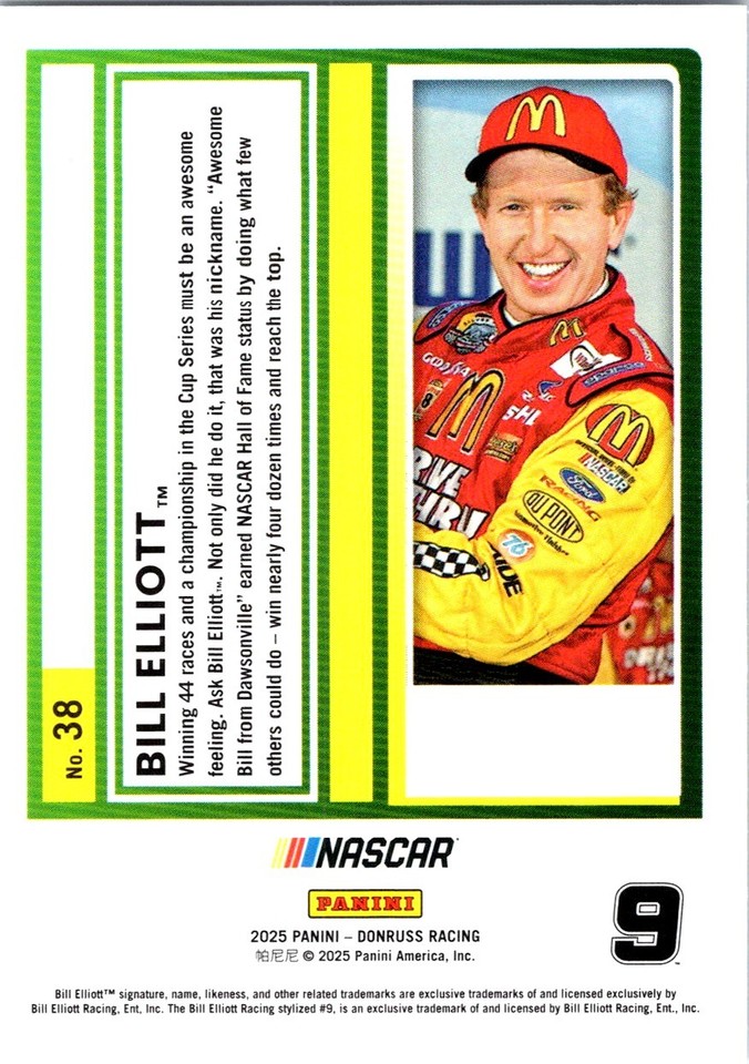 2025 Donruss #38 Bill Elliott | eBay