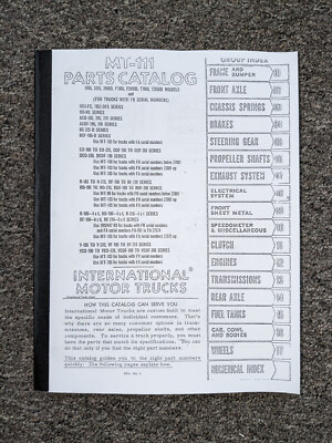 1962-1977 International Fleetstar 1900 2000 2000D F1900 Parts Catalog ...