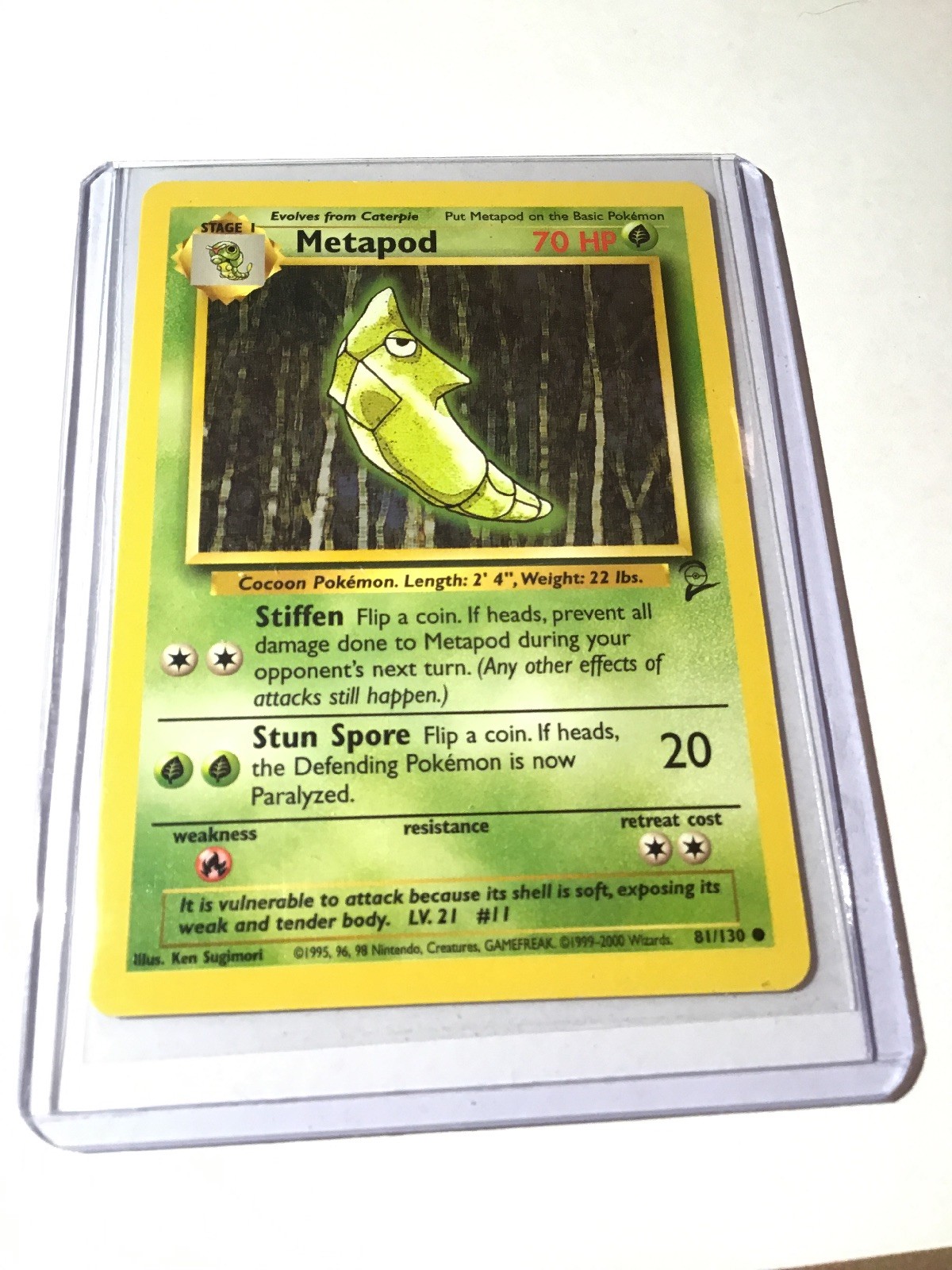 METAPOD - Base Set 2 - 81/130 - Common - Pokemon Card - Unlimited ...